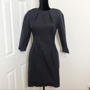 Uterque | Dresses | Uterque Grey Structured Mini Dress M | Poshmark